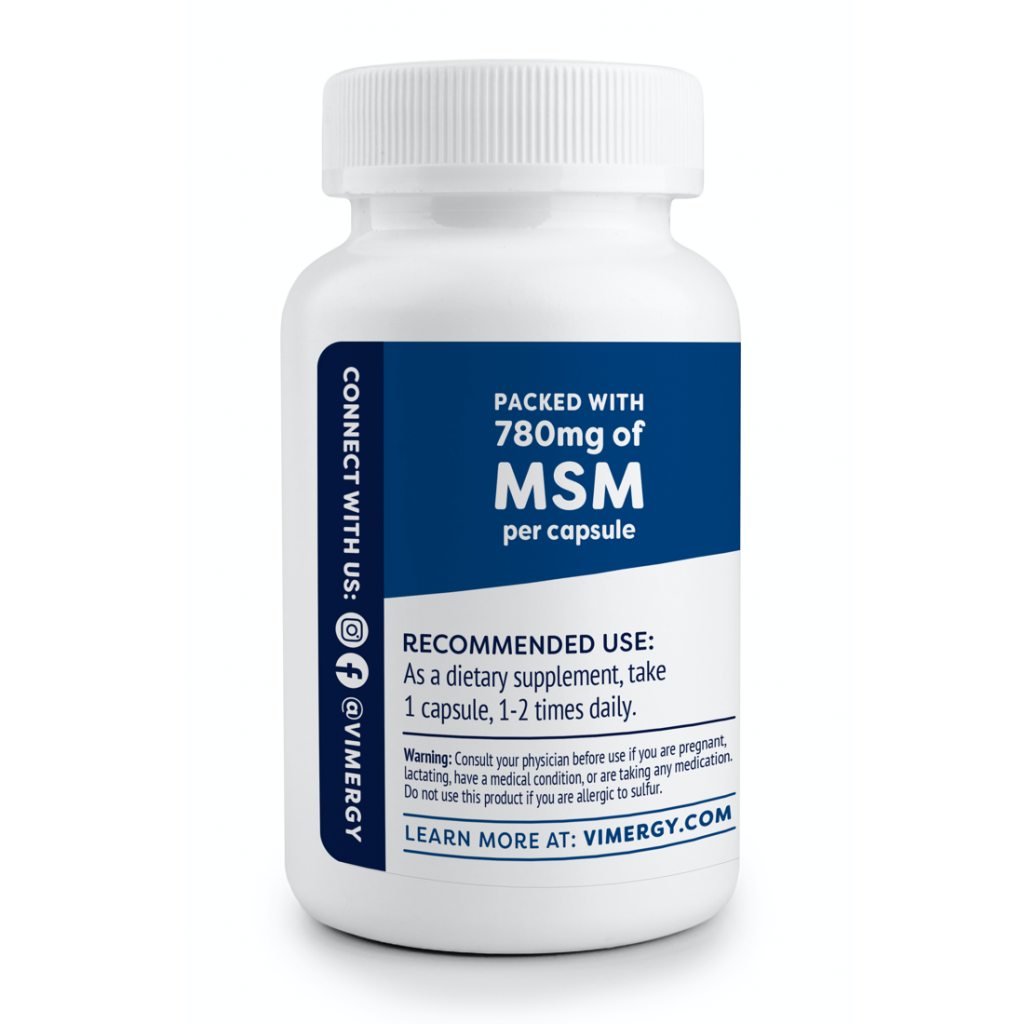 Vimergy MSM – 120 Capsules – Flower of Life