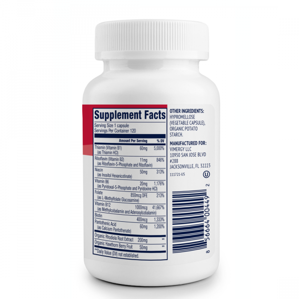 Vimergy Adapto B-Complex – 120 Capsules – Flower of Life