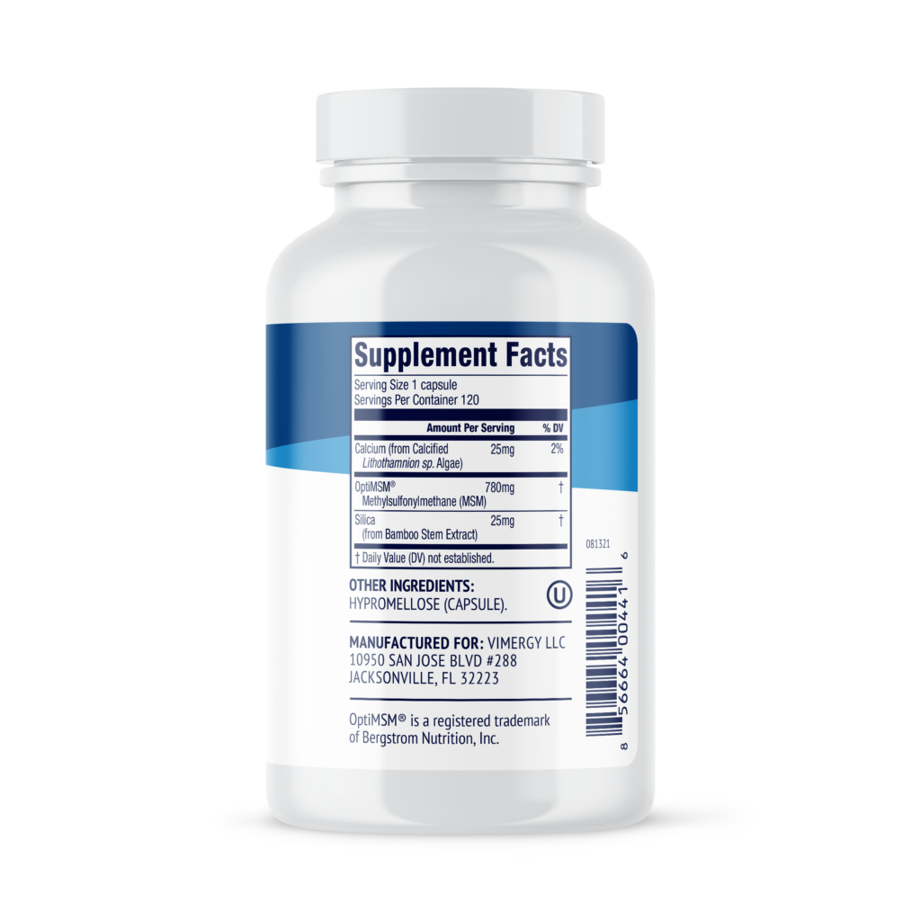 Vimergy MSM - 120 Capsules - Flower of Life