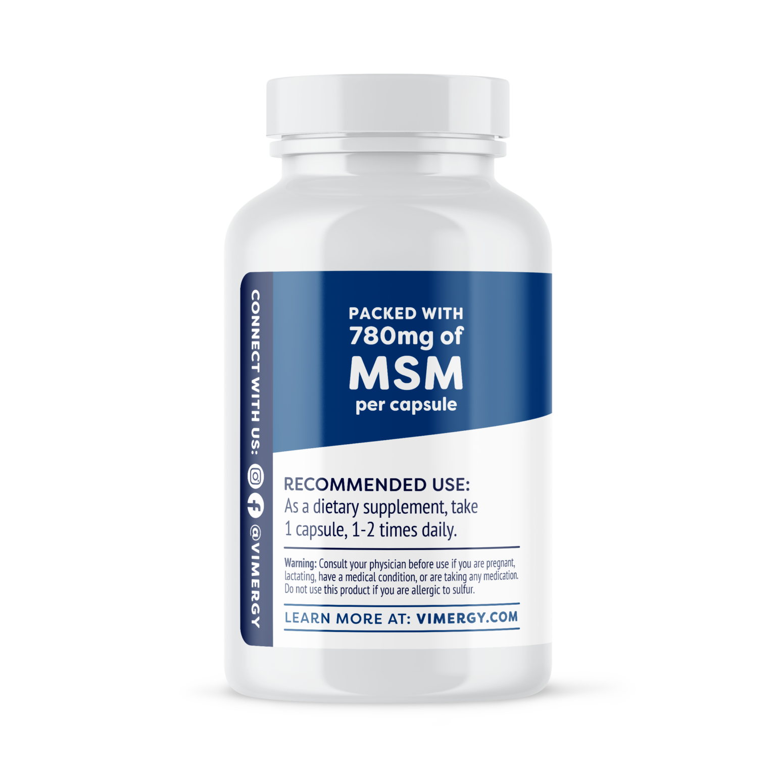 Vimergy MSM - 120 Capsules - Flower of Life