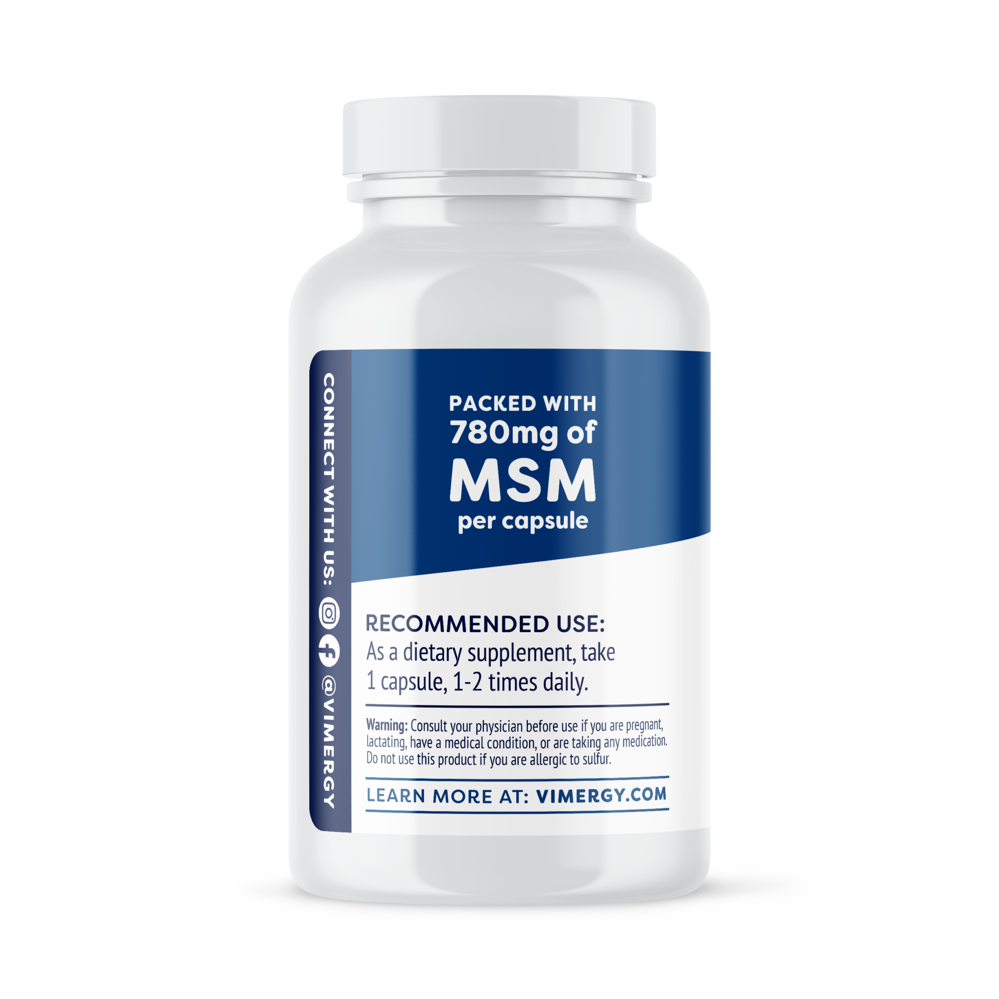 Vimergy MSM - 120 Capsules - Flower of Life