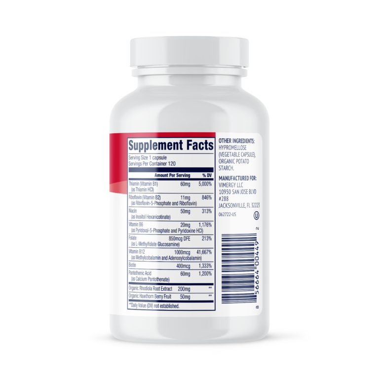 Vimergy Adapto B-Complex - 120 Capsules - Flower of Life